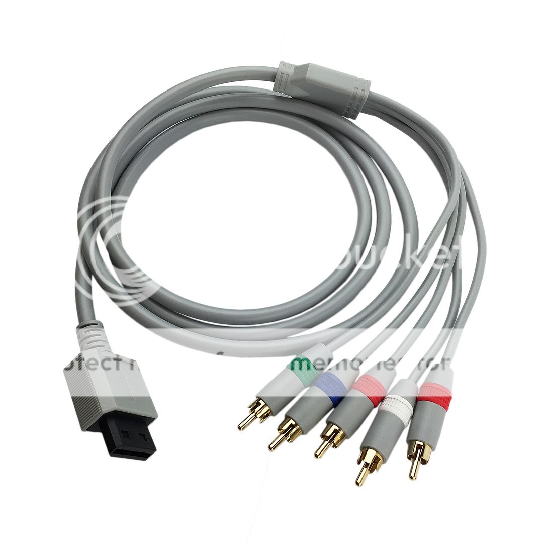 Component HD TV Video Cable AV 480p HDTV for Nintendo Wii & WiiU U ...